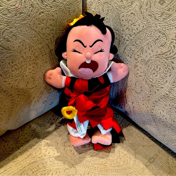 Toys | Disney Queen Of Hearts Baby Plush With Blanket Cute Alice In ...